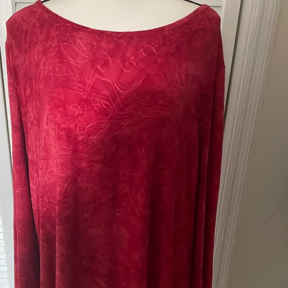 Cocomo | Tops | Plus Size 2x Red Blouse | Poshmark